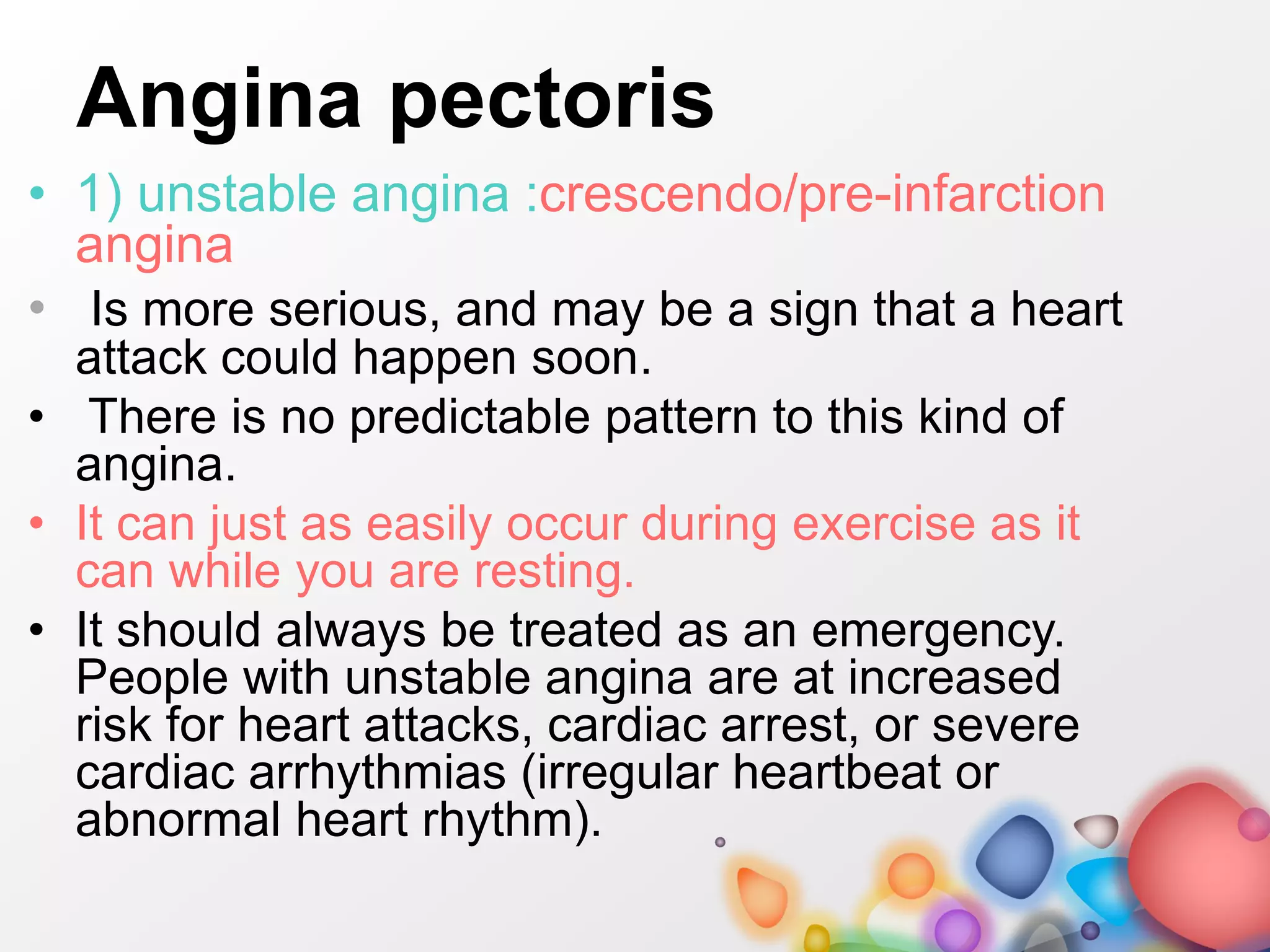 Angina pectoris by student at ahram canadian university | PDF