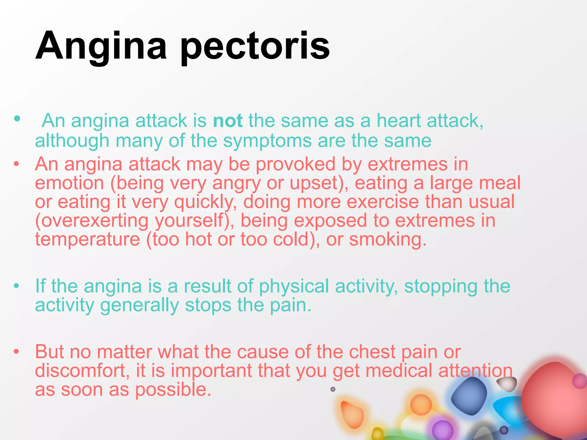 Angina pectoris by student at ahram canadian university | PDF