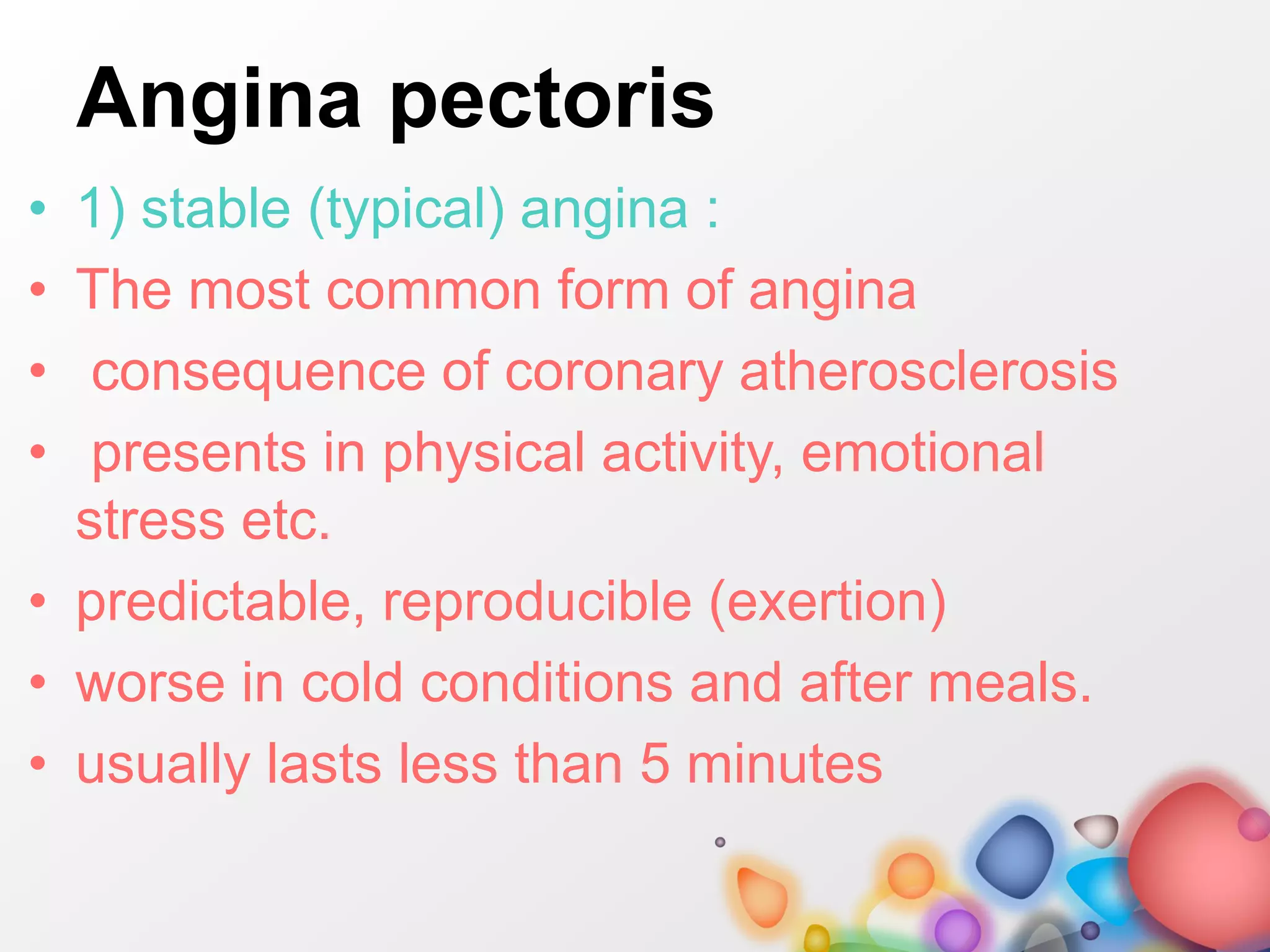 Angina pectoris by student at ahram canadian university | PDF