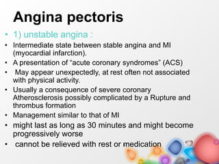 Angina pectoris by student at ahram canadian university | PDF