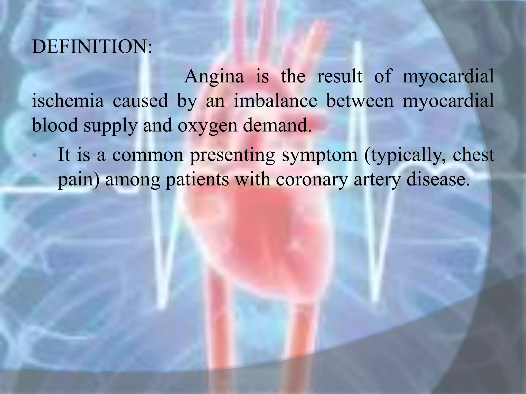 Angina pectoris ppt | PPTX