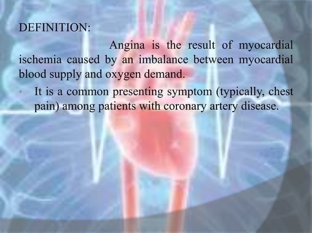 Angina pectoris ppt | PPTX | Heart and Cardiovascular Diseases ...