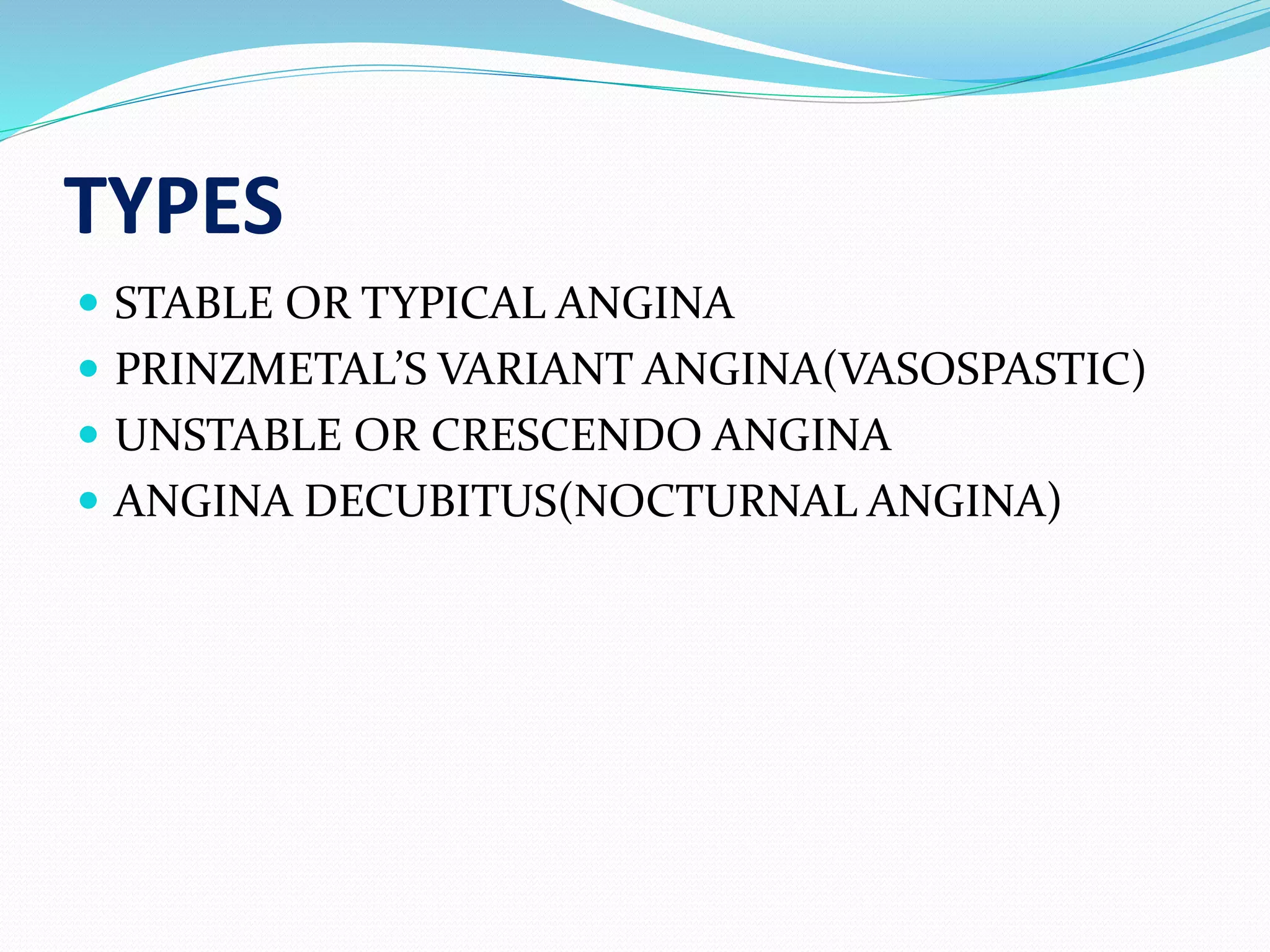 Angina pectoris | PPTX