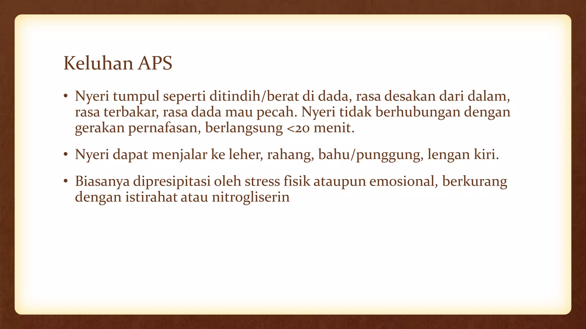 Angina pectoris stabil | PPTX