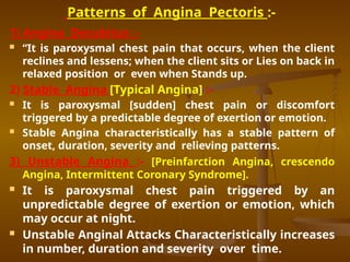 ANGINA PECTORTS ppt for bsc students and | PPTX