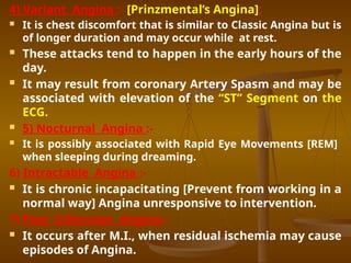 ANGINA PECTORTS ppt for bsc students and | PPTX