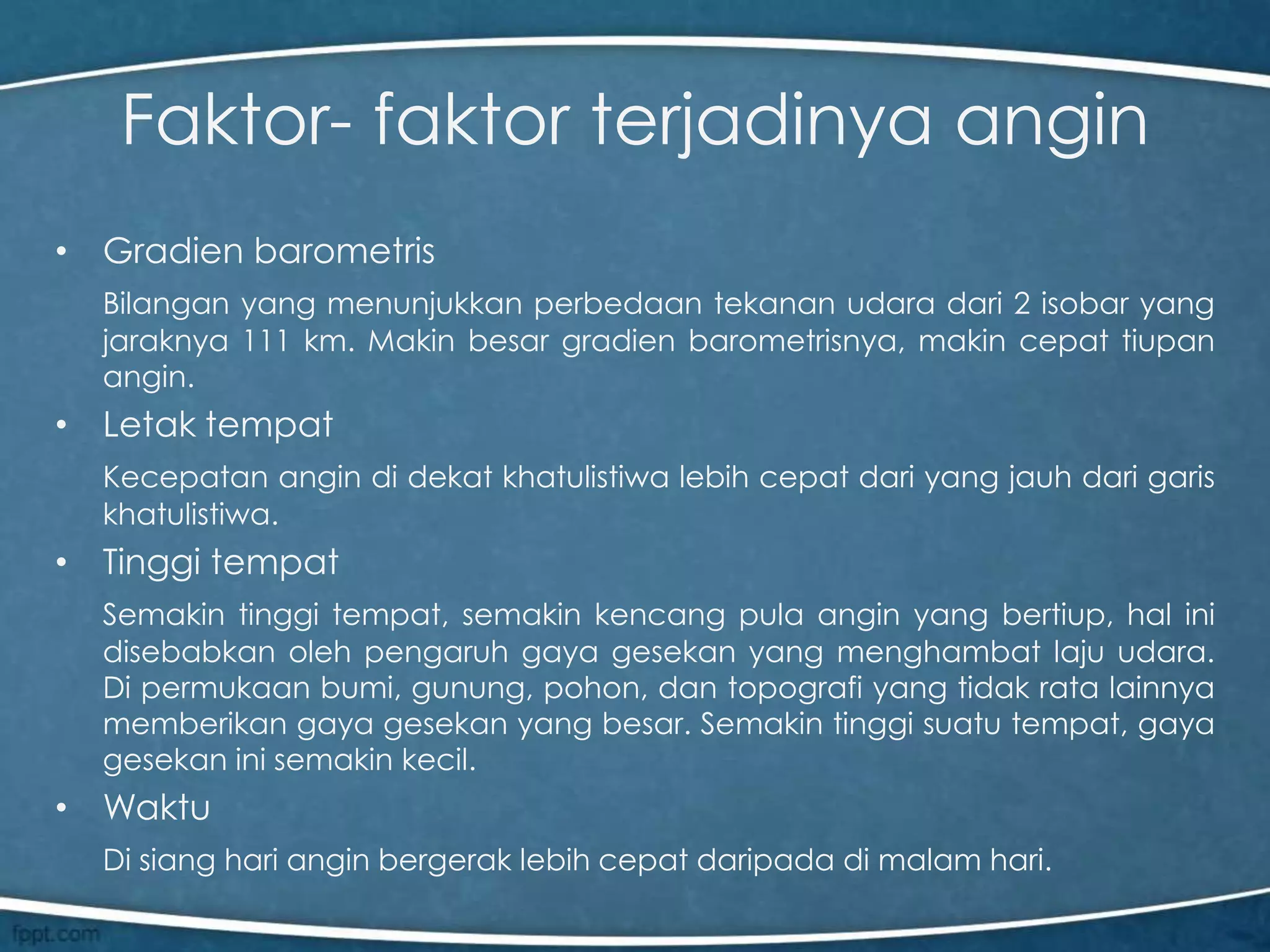 Angin (geografi) kelas X | PPTX