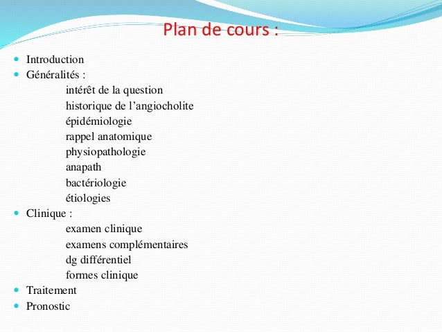 ANGIOCHOLITE COURS PDF