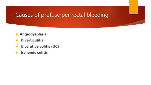 Angiodysplasia[1] | PPTX | Digestive Disorders | Diseases and Conditions