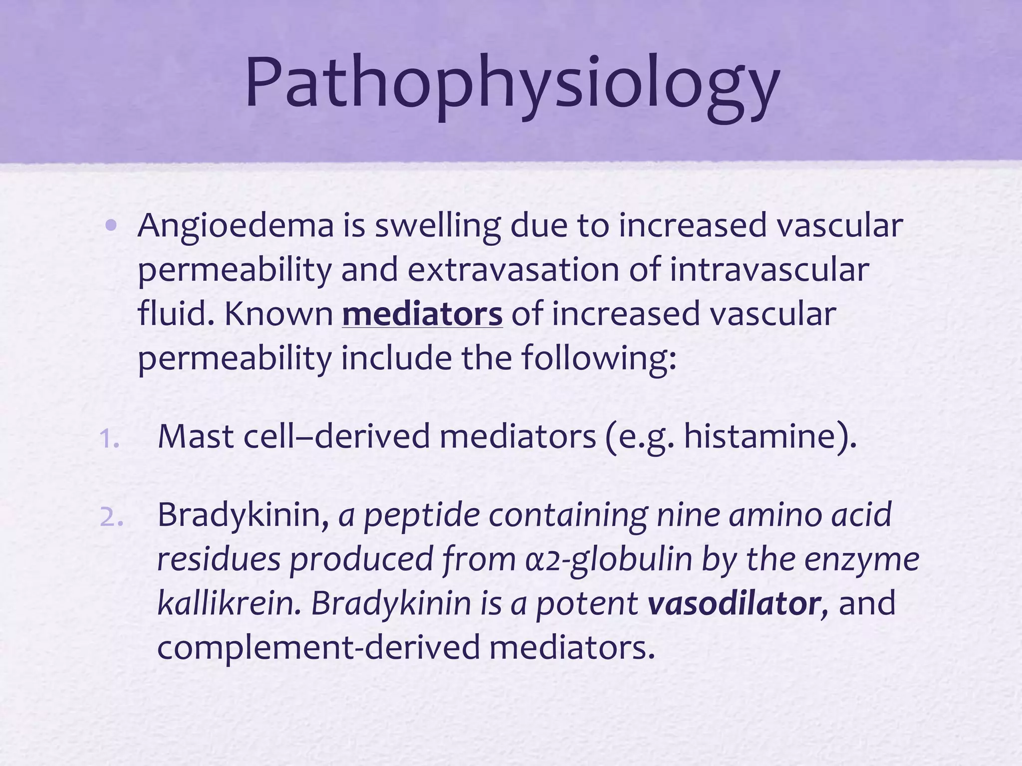 Angioedema | PPTX