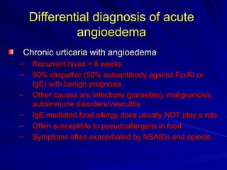 Angioedema PowerPoint Presentation for Medical Residents | PPT