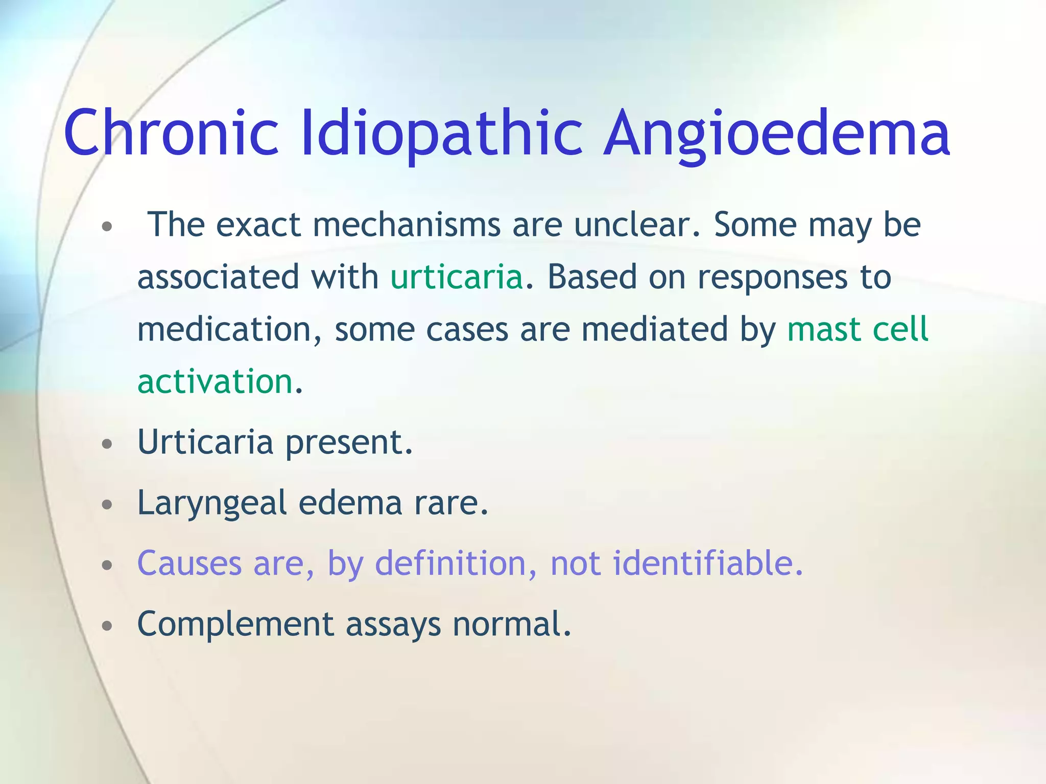 Angioedema | PPTX