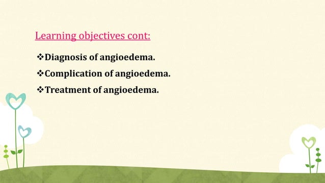 Angioedema | PPT