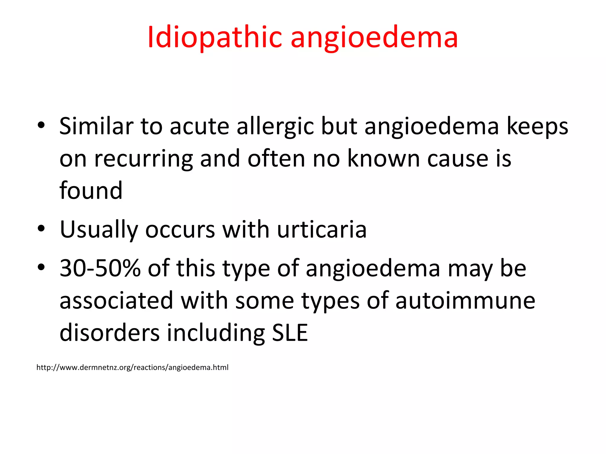 Angioedema | PPTX