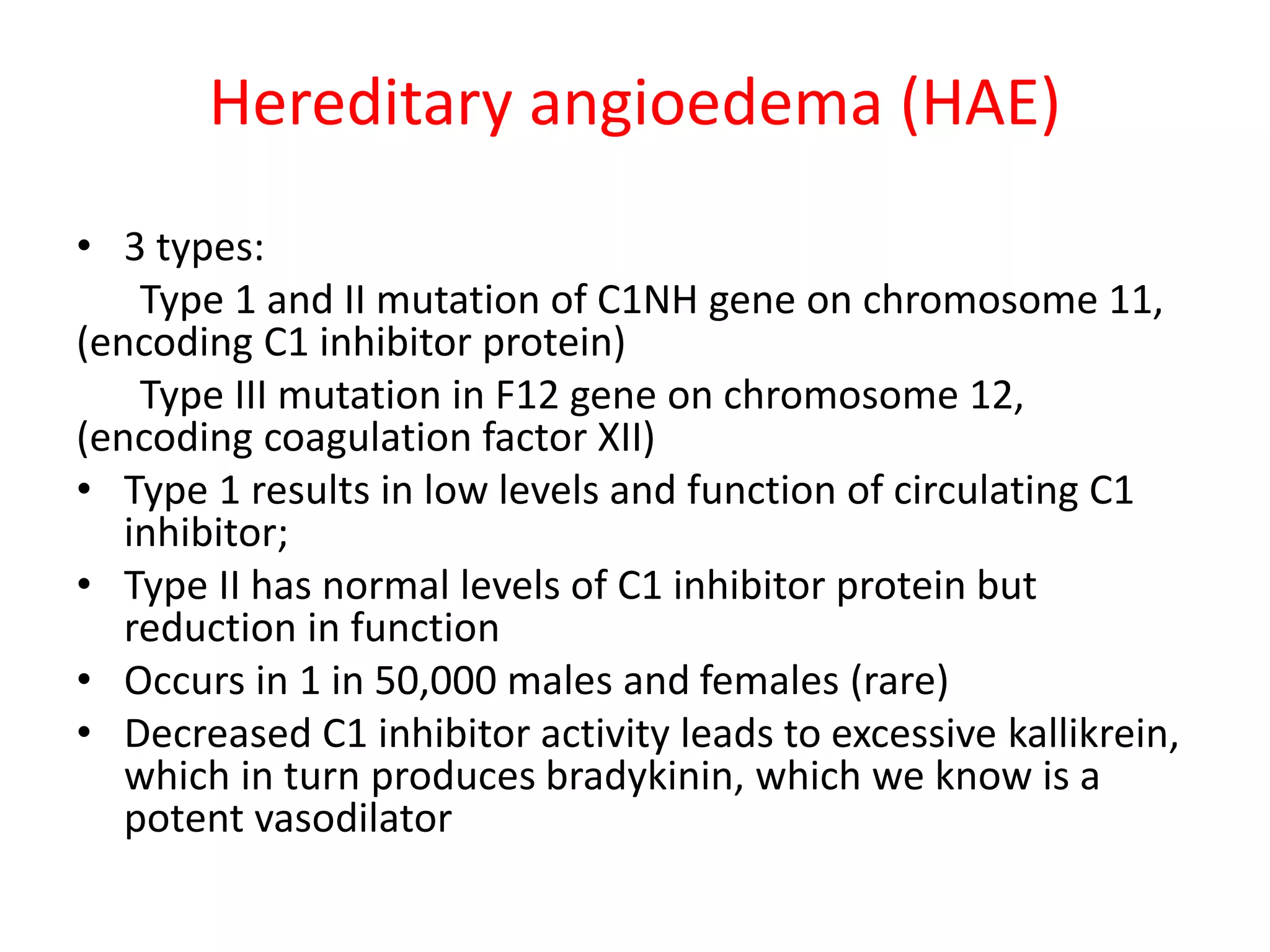 Angioedema | PPTX