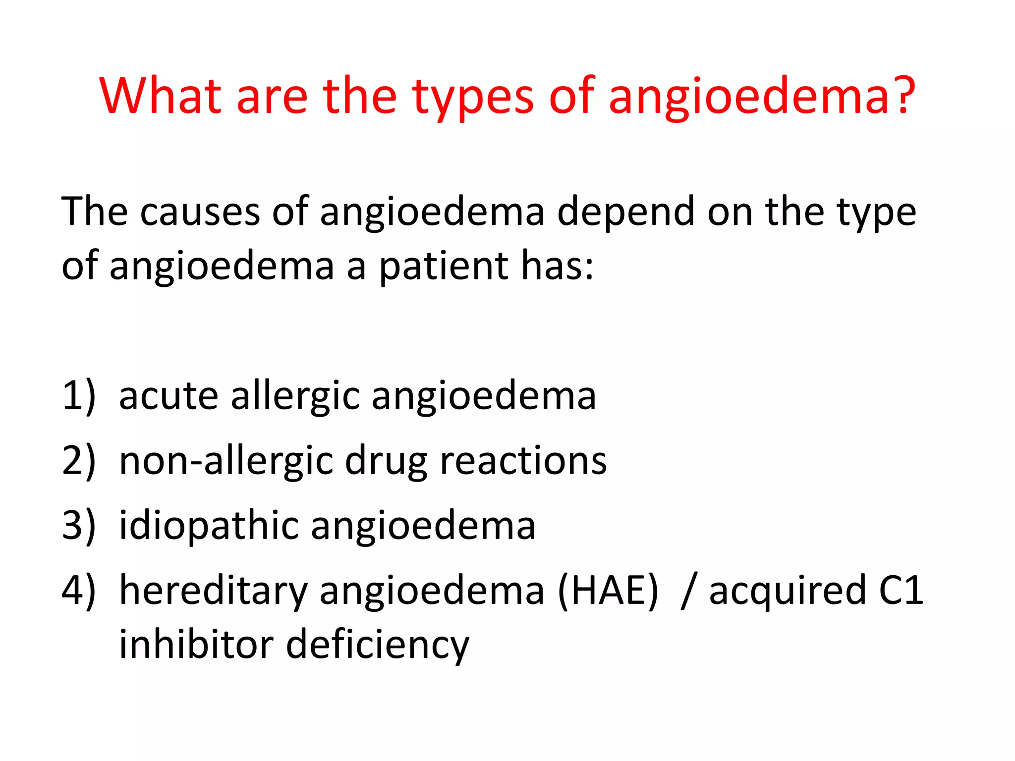 Angioedema | PPTX
