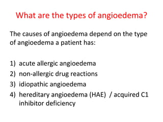 Angioedema | PPTX