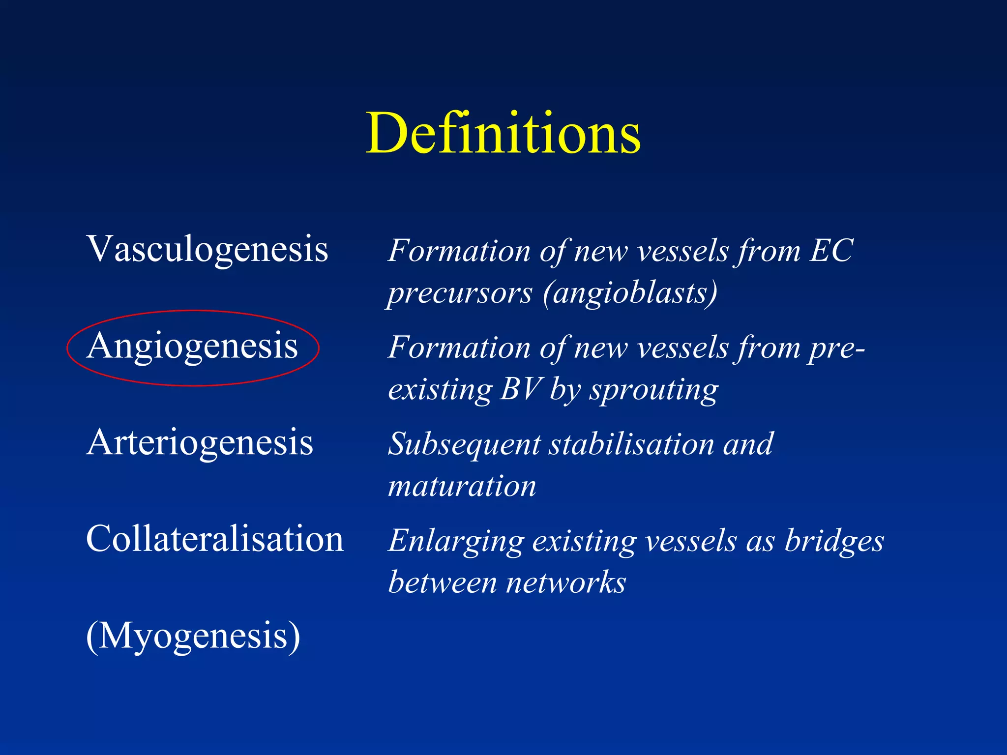 Angiogenesis presentation | PPTX
