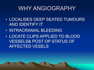 ANGIOGRAPHY in cardiothoracics surgery . | PPT