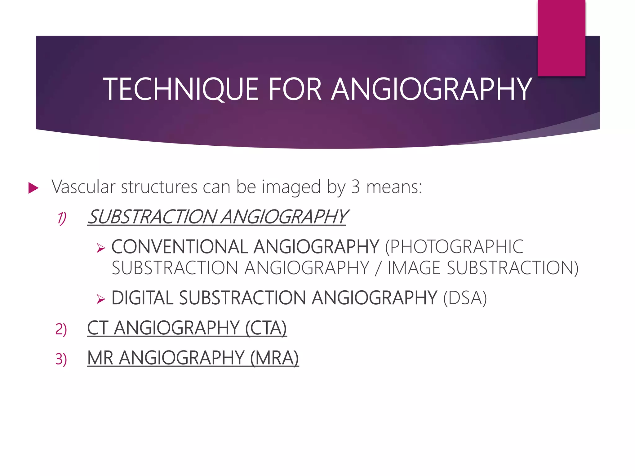 Angiography of Head and Neck | PPTX