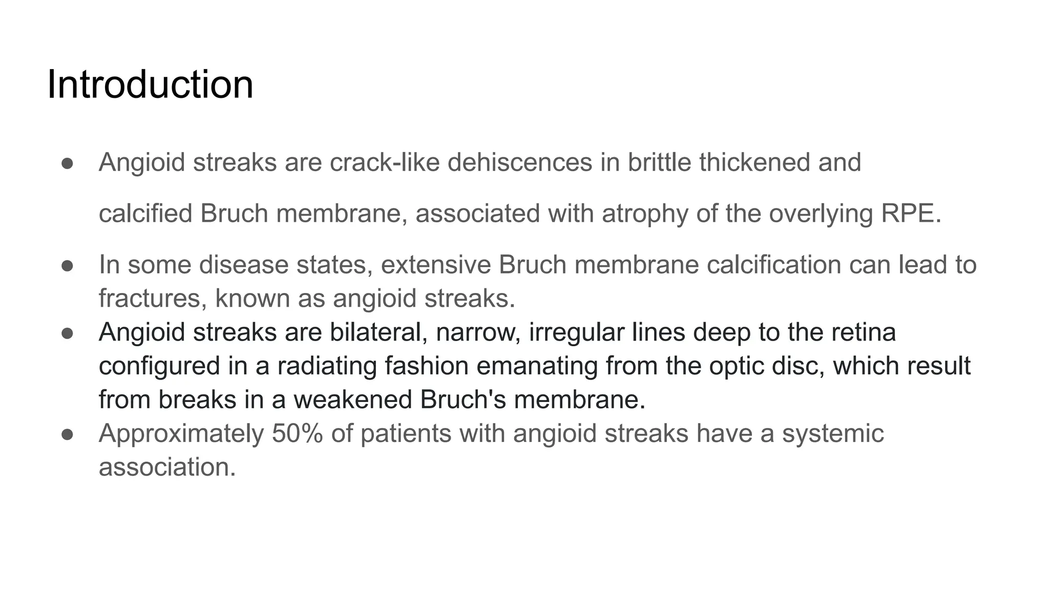 Angioid streaks.pptx; Angioid streaks are small breaks in the Bruch's ...