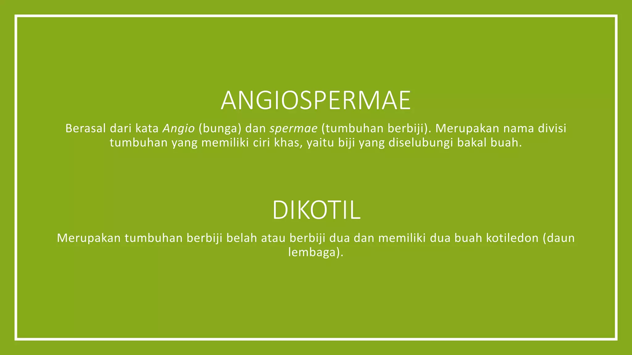 Angiospermae - Plantae (Bab 7) | PPT