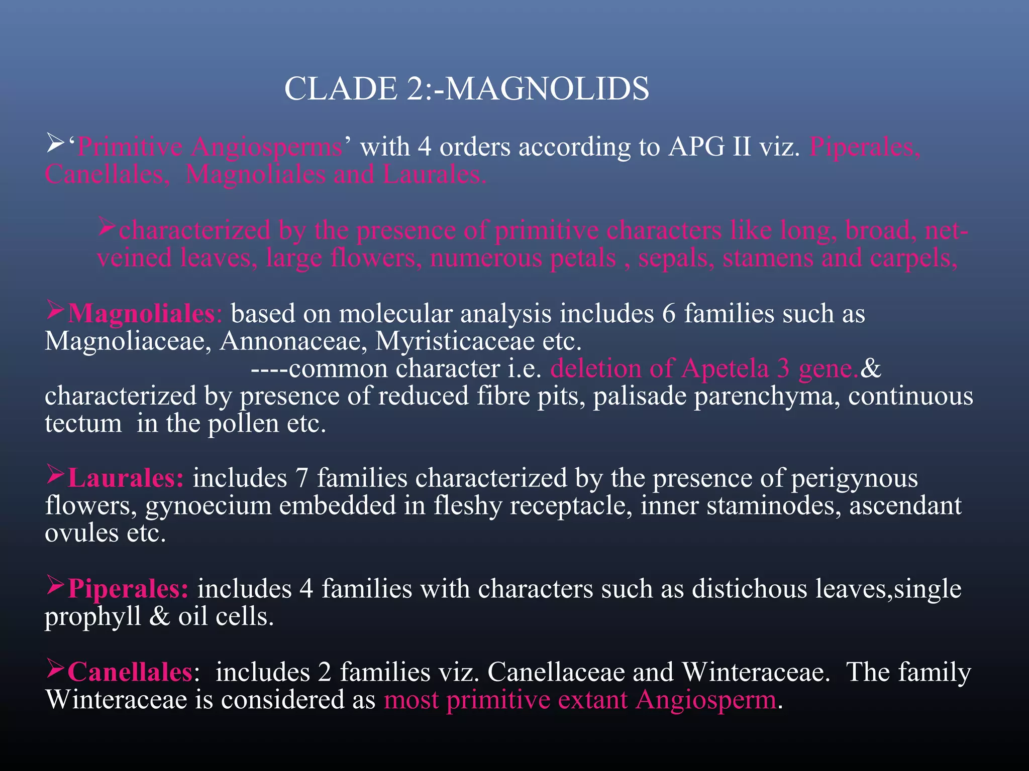 Angiosperm phlogeny group taxonomy classification | PPT