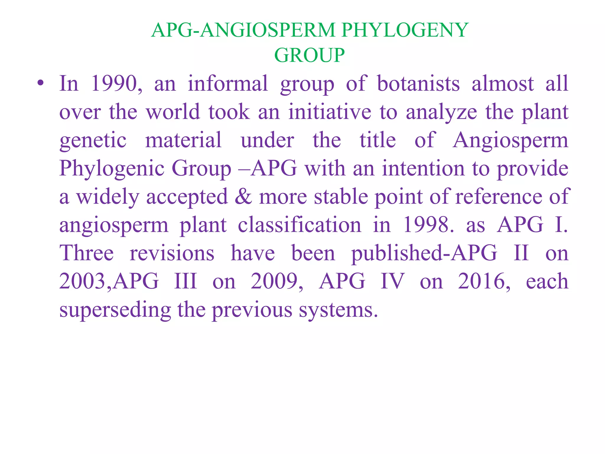 Angiosperm phylogenic group(apg) iii | PDF | Biological Sciences | Science
