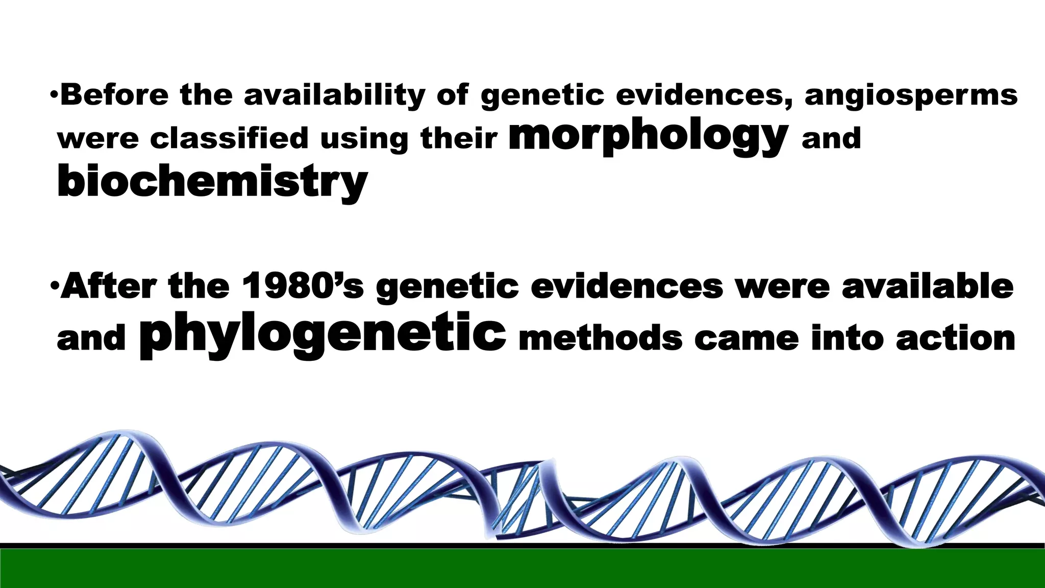 Angiosperm phylogeny grouping I (APG I) | PPTX