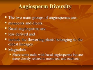 Angiosperms | PPT | Gardening | Home & Garden