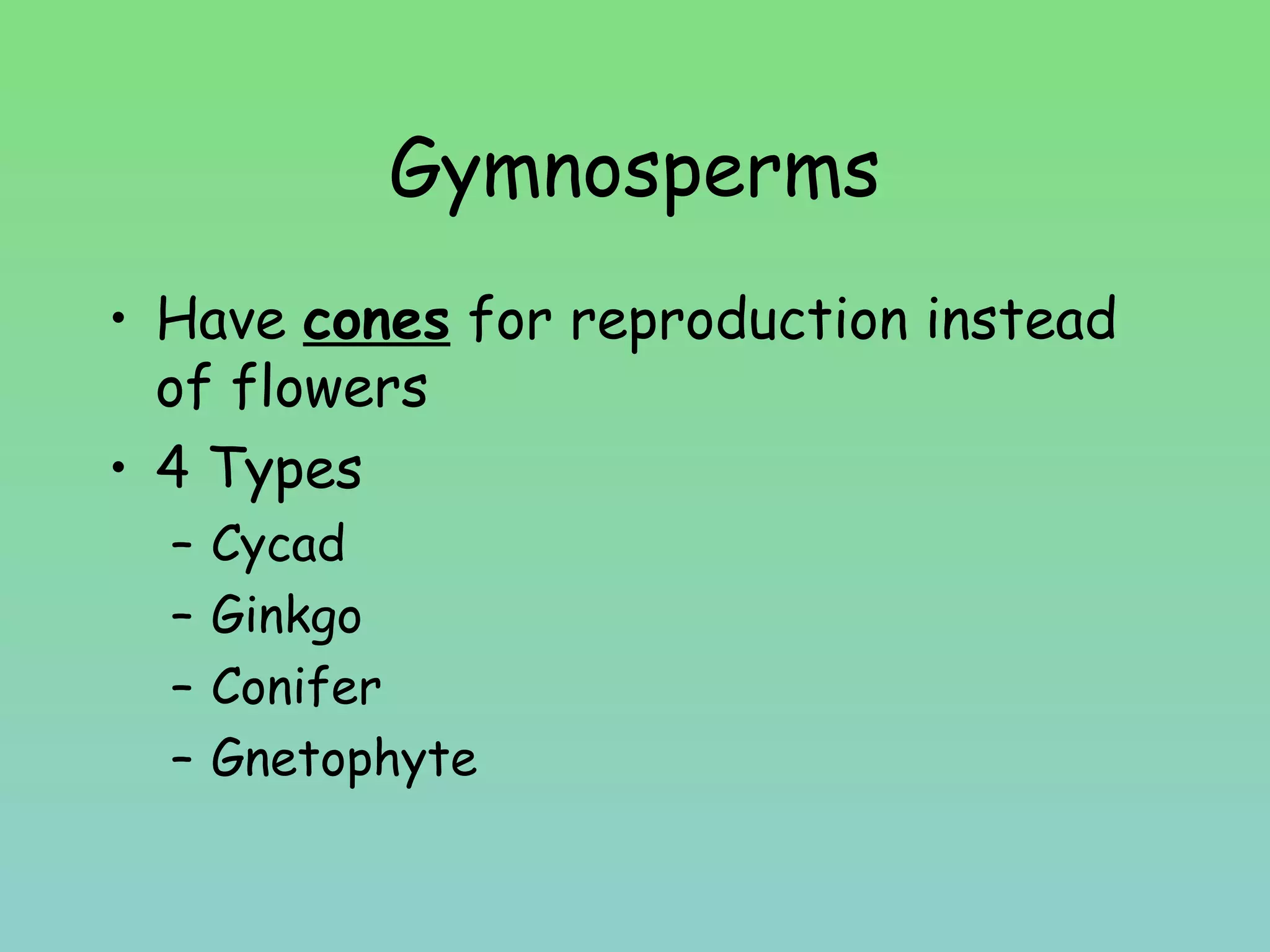Angiosperms and gymnosperms | PPT