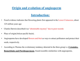 Angiosperm systematics and biodiversity | PDF
