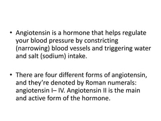 ANGIOTENSIN raas for pharmacology ..pptx