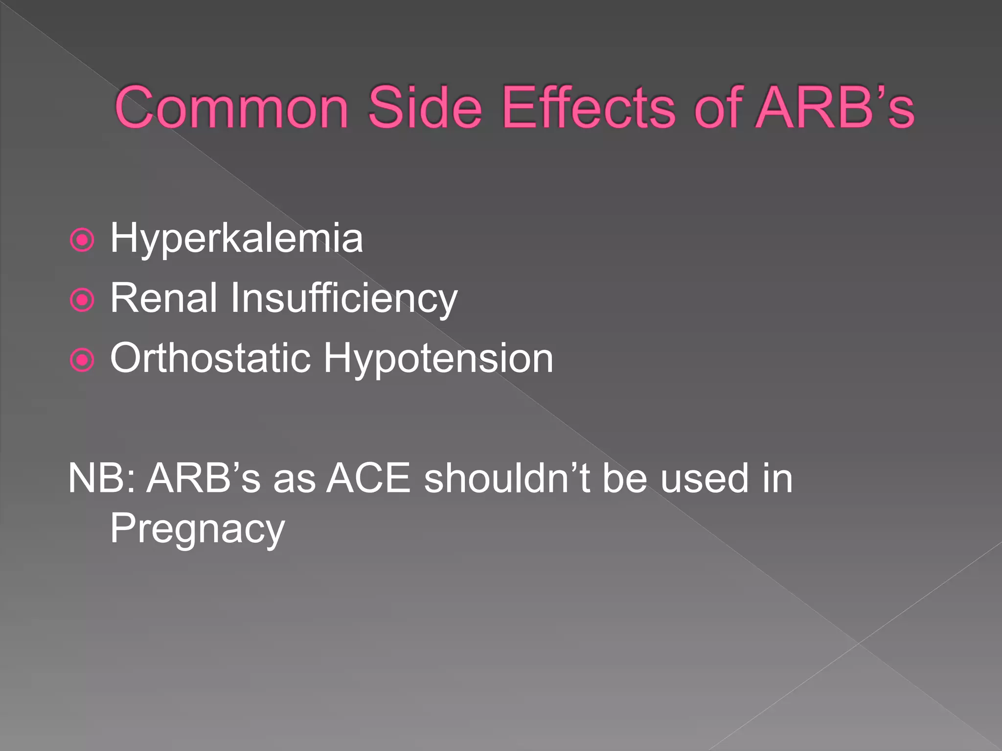 Angiotensin receptor blocker | PPTX