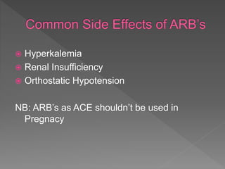 Angiotensin receptor blocker | PPTX