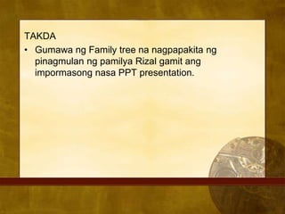 Ang kabataan ni jose rizal | PPTX