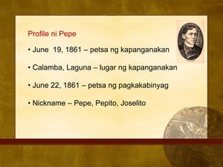 Ang kabataan ni jose rizal | PPTX