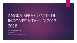 Angka bebas jentik di indonesia tahun 2013 2018 | PPTX