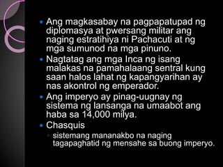 Ang kabihasnang inca sa timog america | PPTX