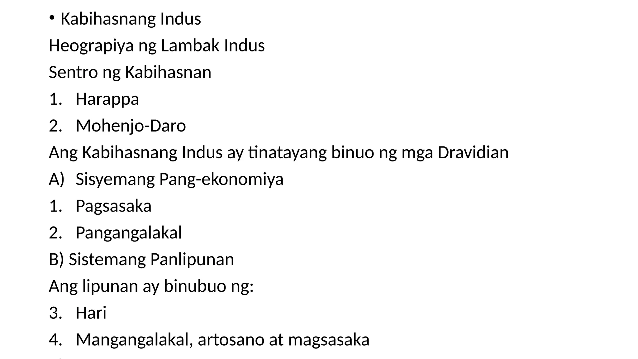 Ang kabihasnang Indus sa Timog Asya- Timog Asya.pptx