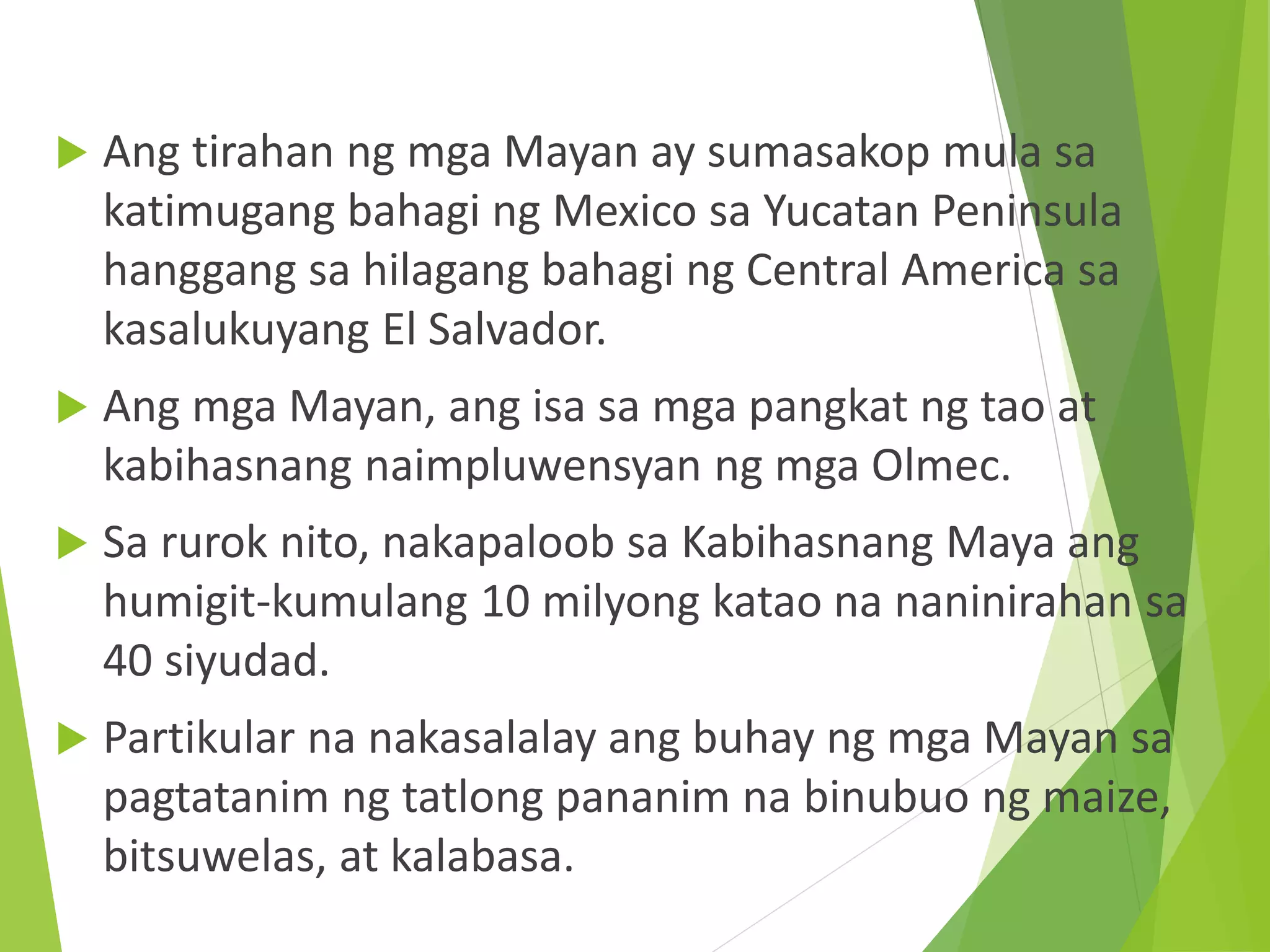 Ang kabihasnang maya | PPTX
