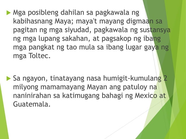 Ang kabihasnang maya | PPTX