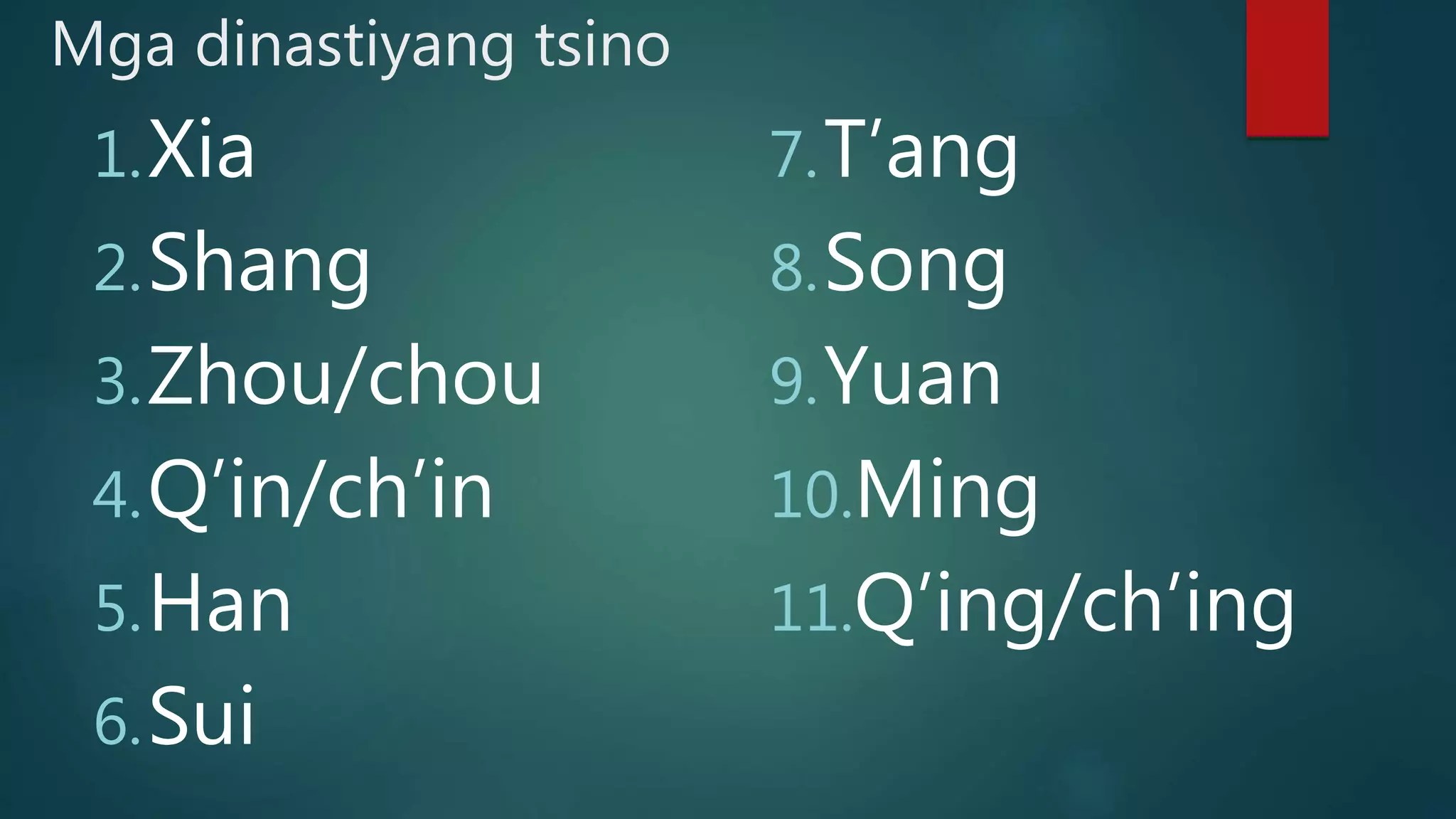 Ang Kabihasnang Tsino sa Silangang Asya | PPTX