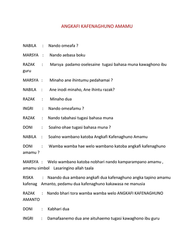 Angkafi kafenaghuno amamu | DOTX