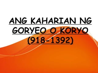 Ang Kaharian ng Balhae | PPT