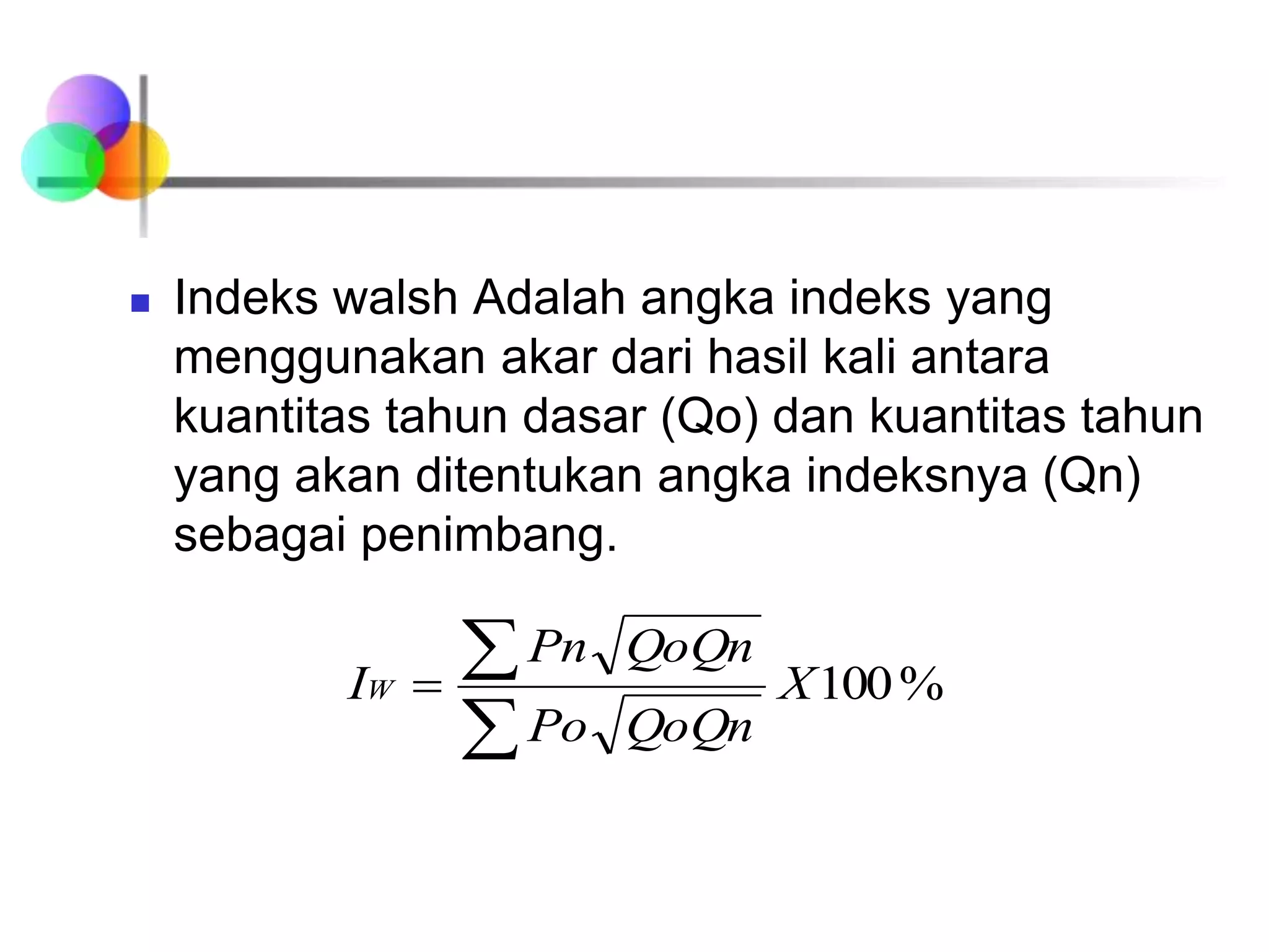 Angka indeks statistika | PPT