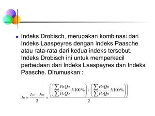 Angka indeks statistika | PPTX
