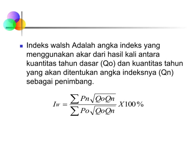 Angka indeks statistika | PPT