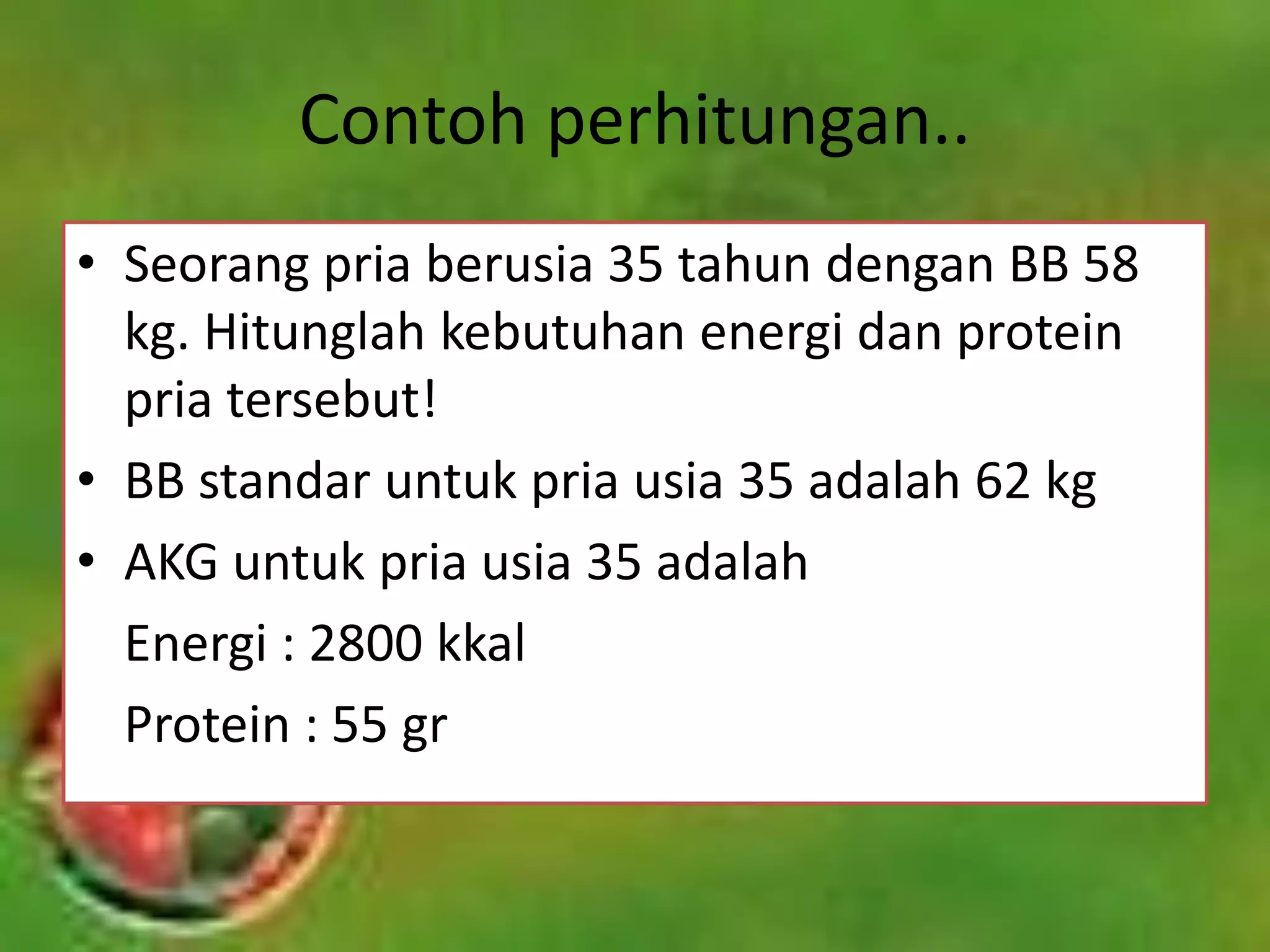 Angka kecukupan gizi | PPTX