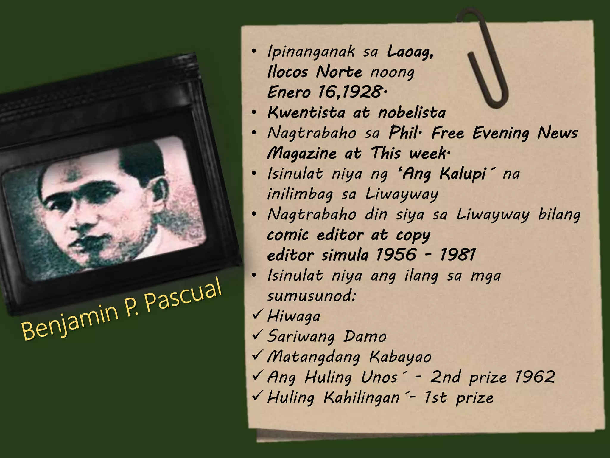 Ang Kalupi - Group7 BSED Filipino 3 | PPTX